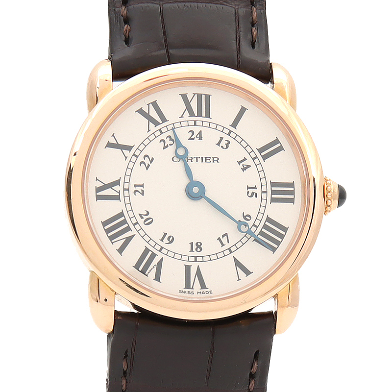 까르띠에 롱드 루이 골드 시계 (W6800151) - 구구스 정품