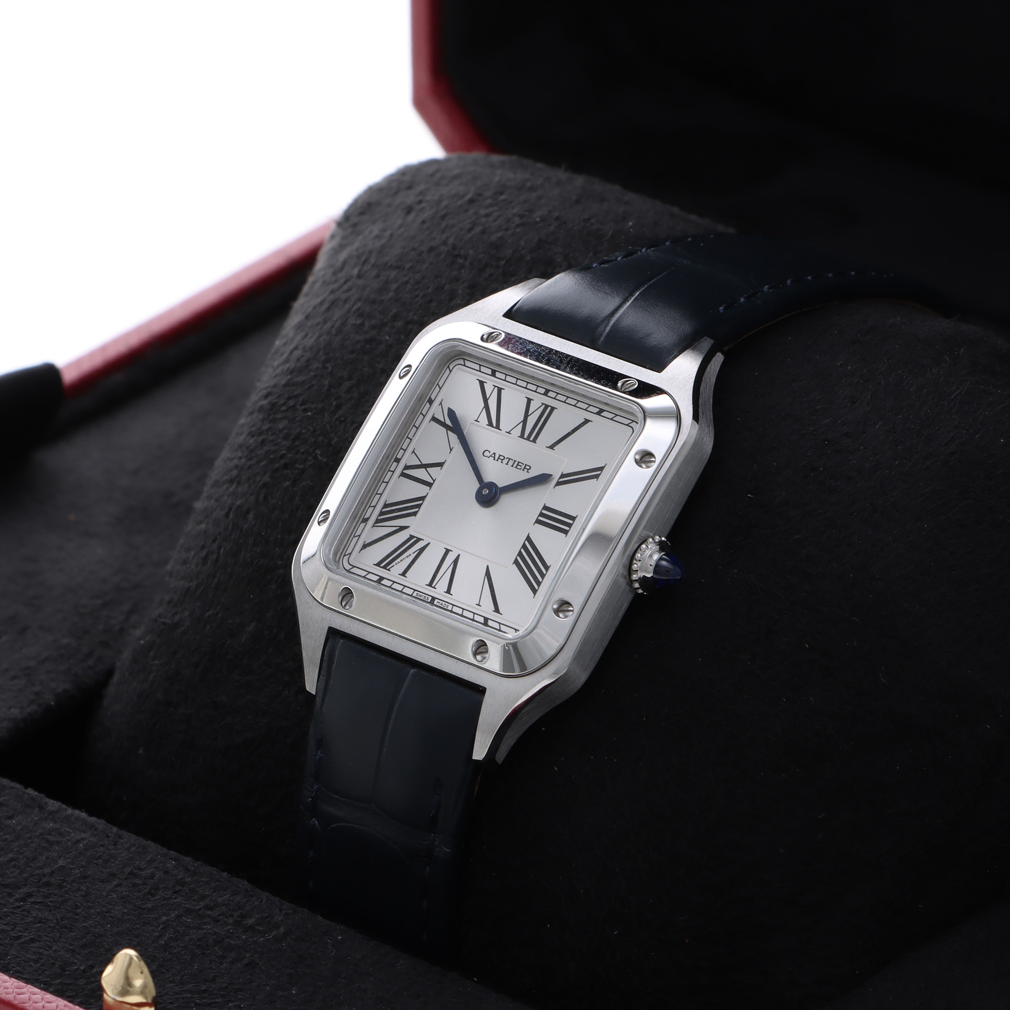 까르띠에 산토스 뒤몽 스틸 시계 (WSSA0023) - 구구스 정품