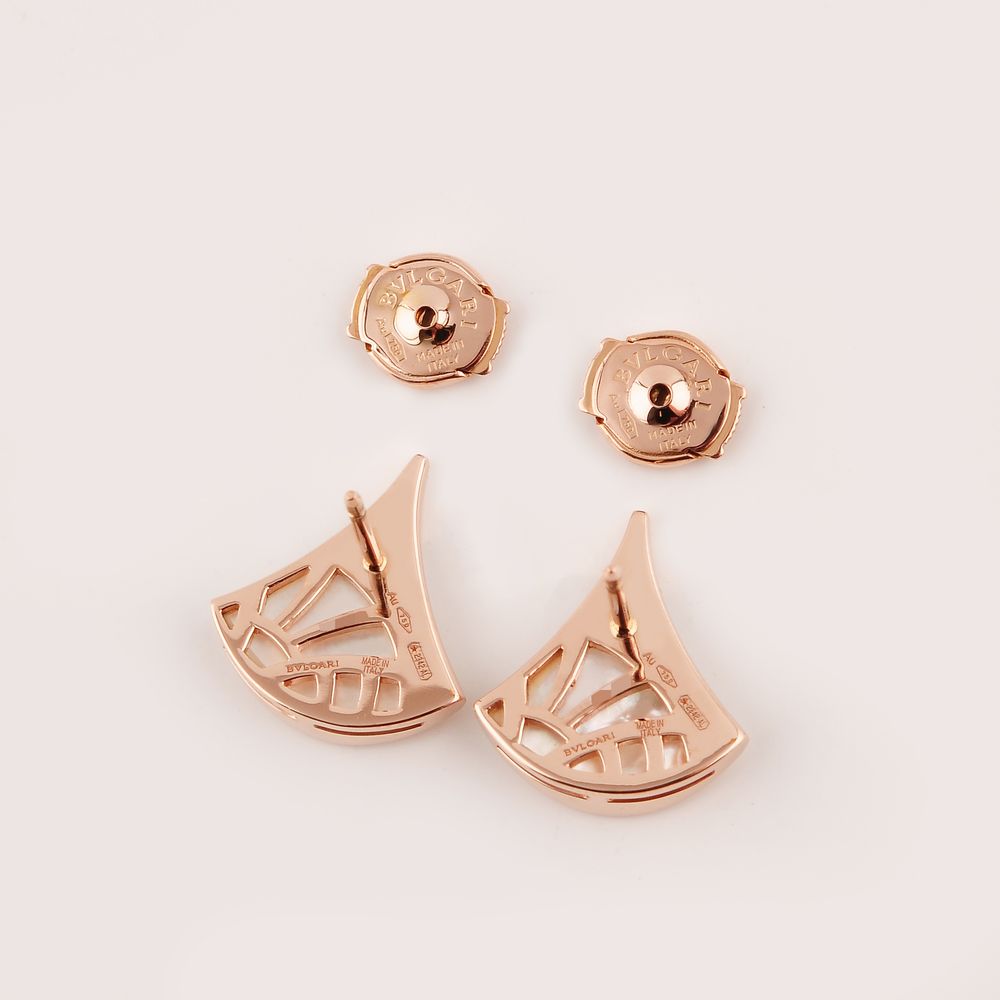 불가리 디바스드림 2pcs 마더오브펄 & 4pcs 다이아몬드 귀걸이 - 구구스 정품