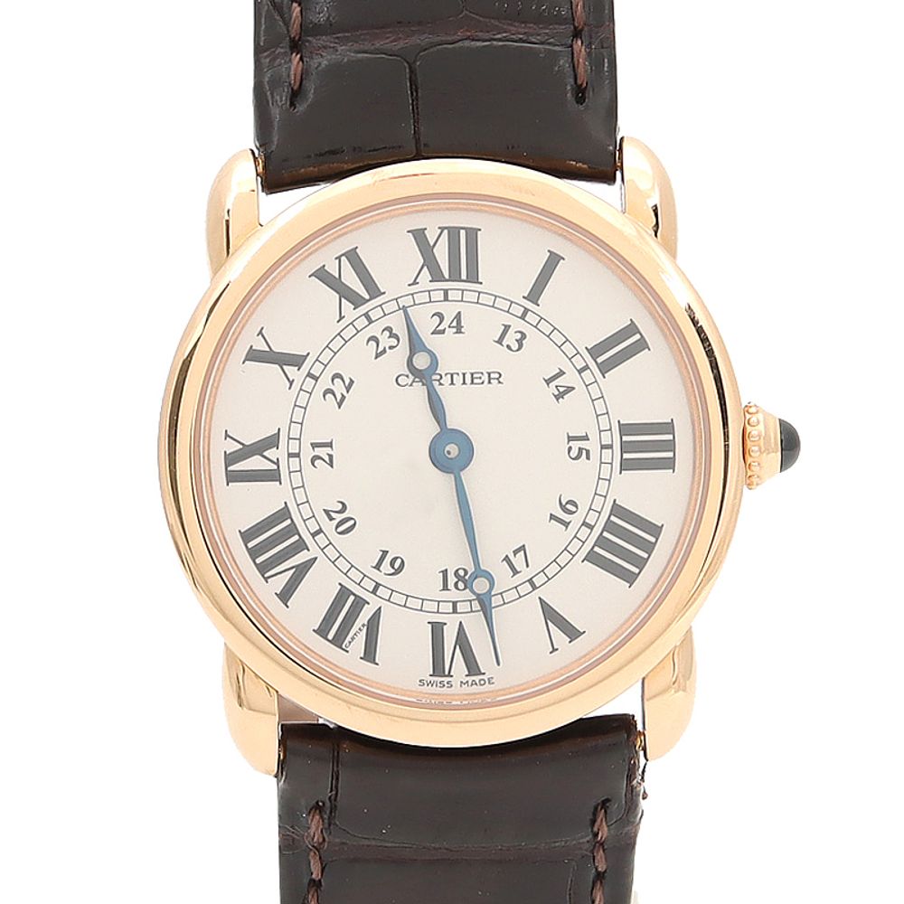 까르띠에 롱드 루이 골드 시계 (W6800151) - 구구스 정품