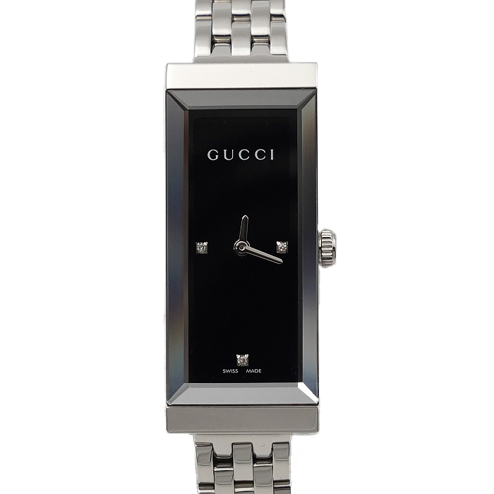 Gucci(구찌) YA127504 G-FRAME 3P다이아 스틸 여성 시계aa54246 - 구구스 정품