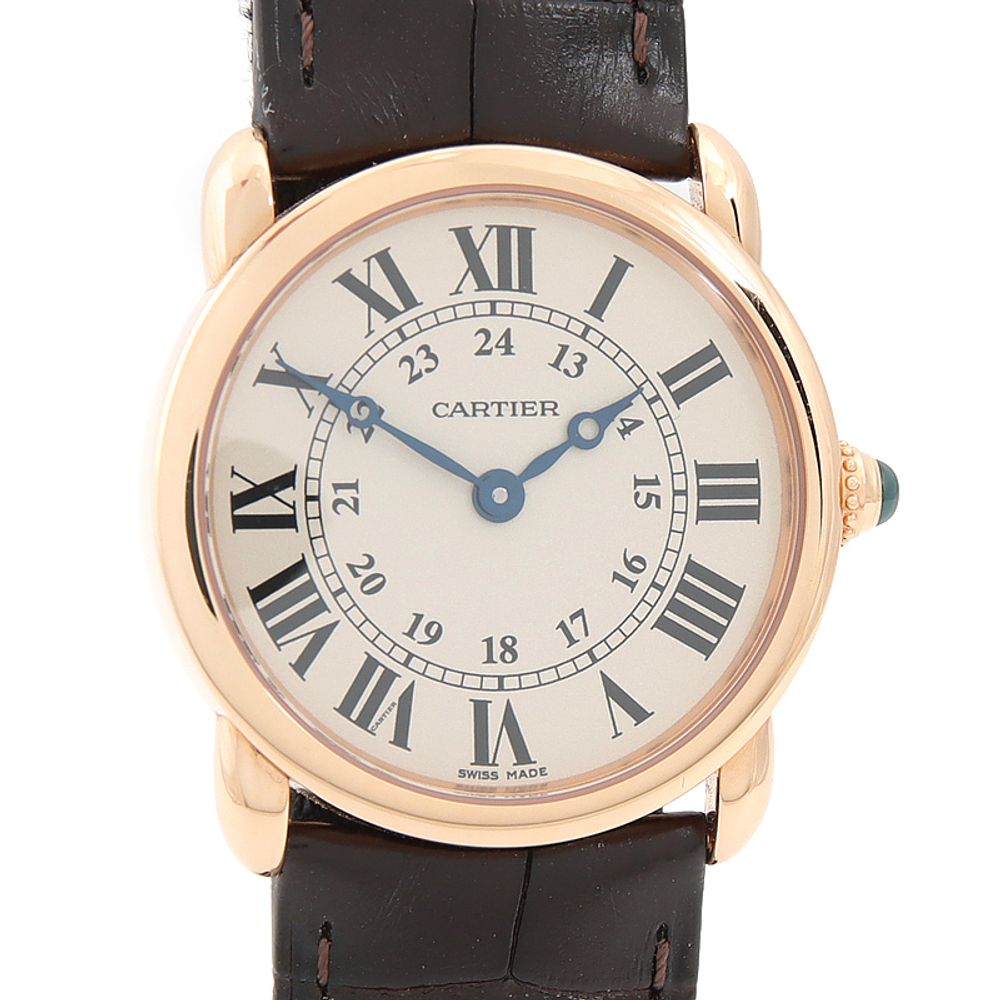 까르띠에 롱드 루이 골드 시계 (W6800151) - 구구스 정품