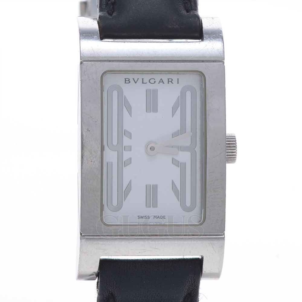 불가리 렉탕그로 스틸 시계 (RT39S) - 구구스 정품