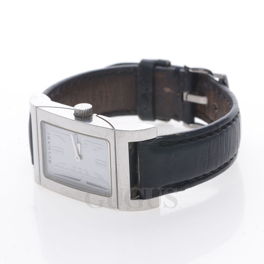 불가리 렉탕그로 스틸 시계 (RT39S) - 구구스 정품