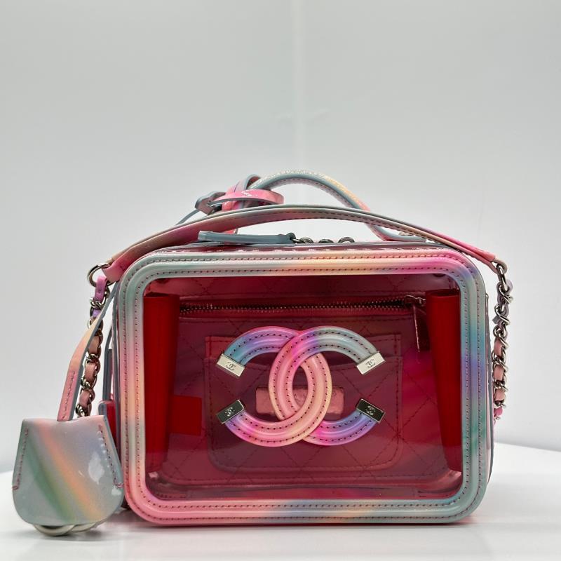 샤넬 PVC 투명 필리그리 베니티 탑핸들 여성 토트백 숄더백 A93342 - 구구스 정품